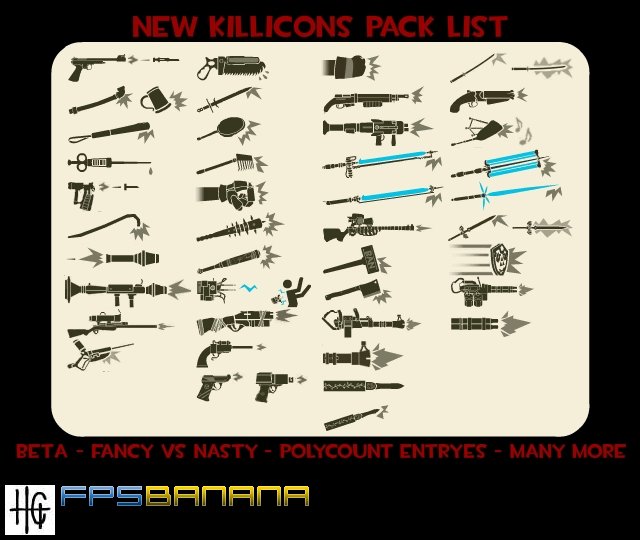New Kill Icons Pack (updated) Mod for Team Fortress 2 | TF2 Mods
