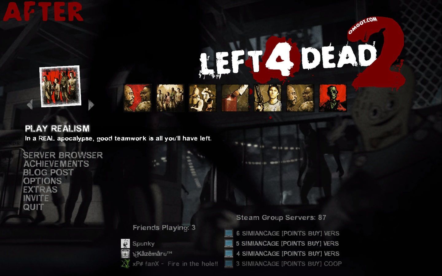 Omgot MainMenu Mod for Left 4 Dead 2 | L4D2 Mods