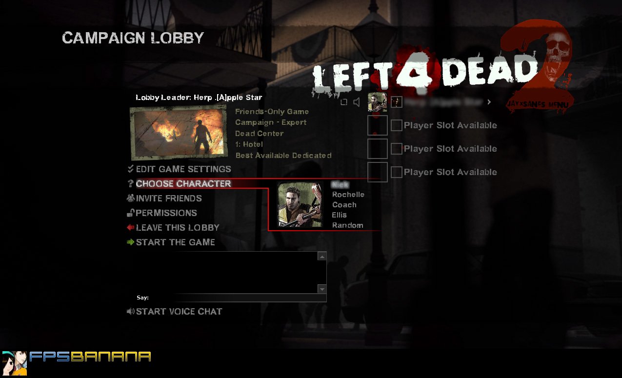 Chuck Greene GUI (Legalized) Mod for Left 4 Dead 2 | L4D2 Mods