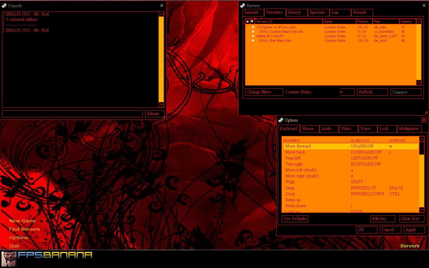 SMoLFs GUI - Mr. Red Mod for Counter-Strike 1.6 | CS1.6 Mods