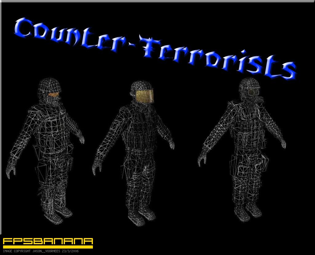 Wireframe Players [Counter-Strike: Source] [Mods]