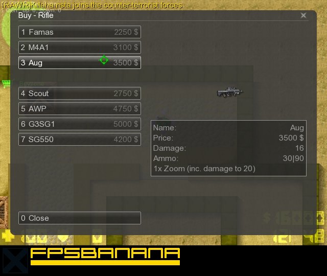 Steyr AUG A3 skin [CS2D] [Mods]