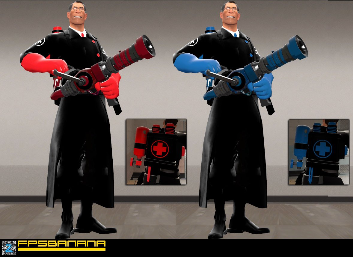 Dark Clothes Medic + Medic Pack Mod for Team Fortress 2 | TF2 Mods