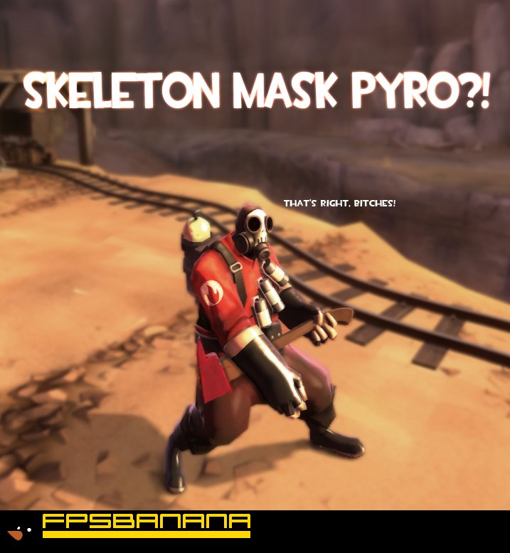 Skeleton Mask Pyro Mod for Team Fortress 2 | TF2 Mods