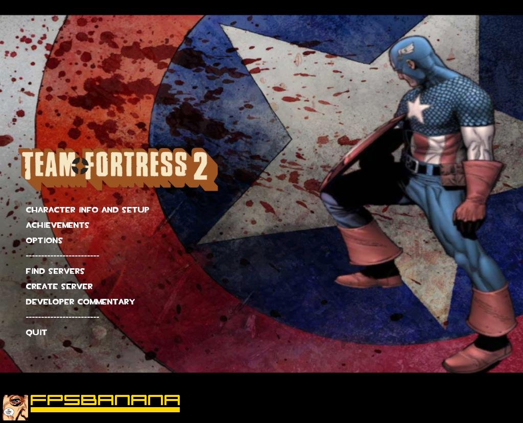 Civil War Cap America GUI Mod for Team Fortress 2 | TF2 Mods