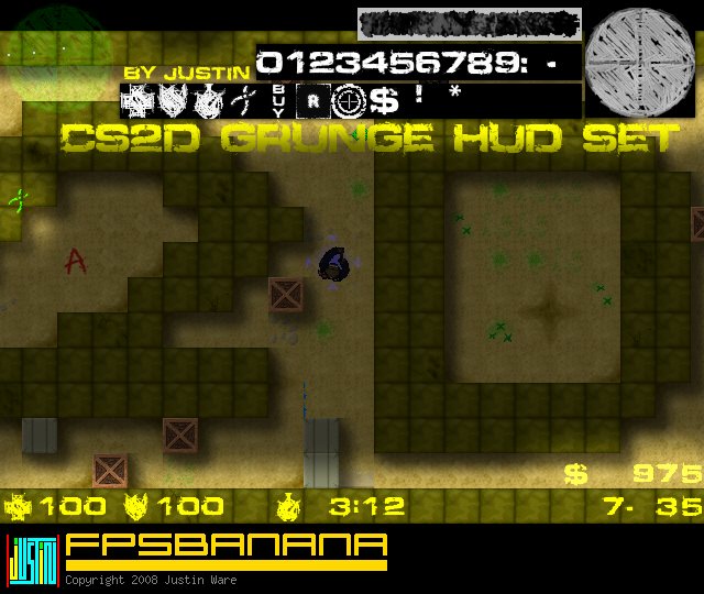 CS2D Grunge HUD Set Mod for CS2D | CS2D Mods