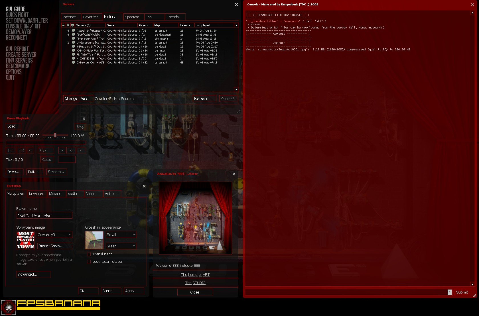 Crazy_CSS_GUI_byRB [Counter-Strike: Source] [Mods]