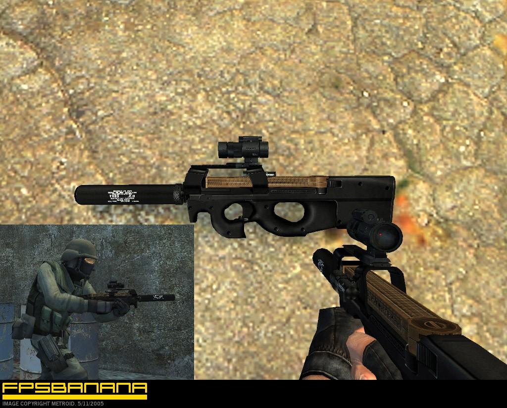 Silenced P90 Mod for Counter-Strike: Source | CS:S Mods