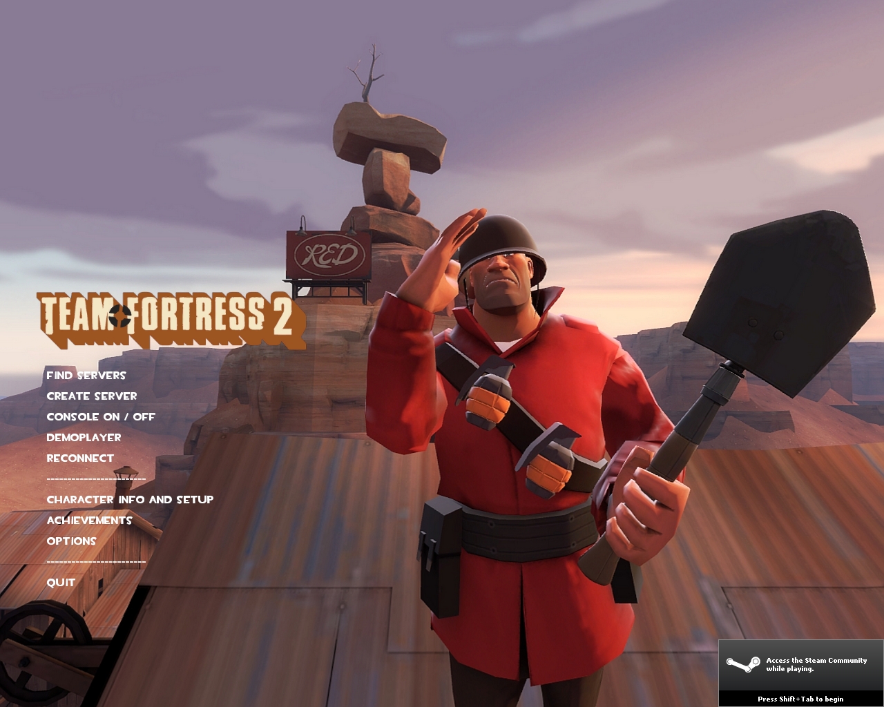 Soldier Menu Backgrounds Mod for Team Fortress 2 | TF2 Mods