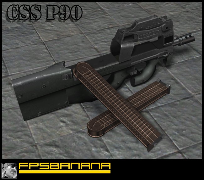 Default P90 retex Mod for Counter-Strike: Source | CS:S Mods