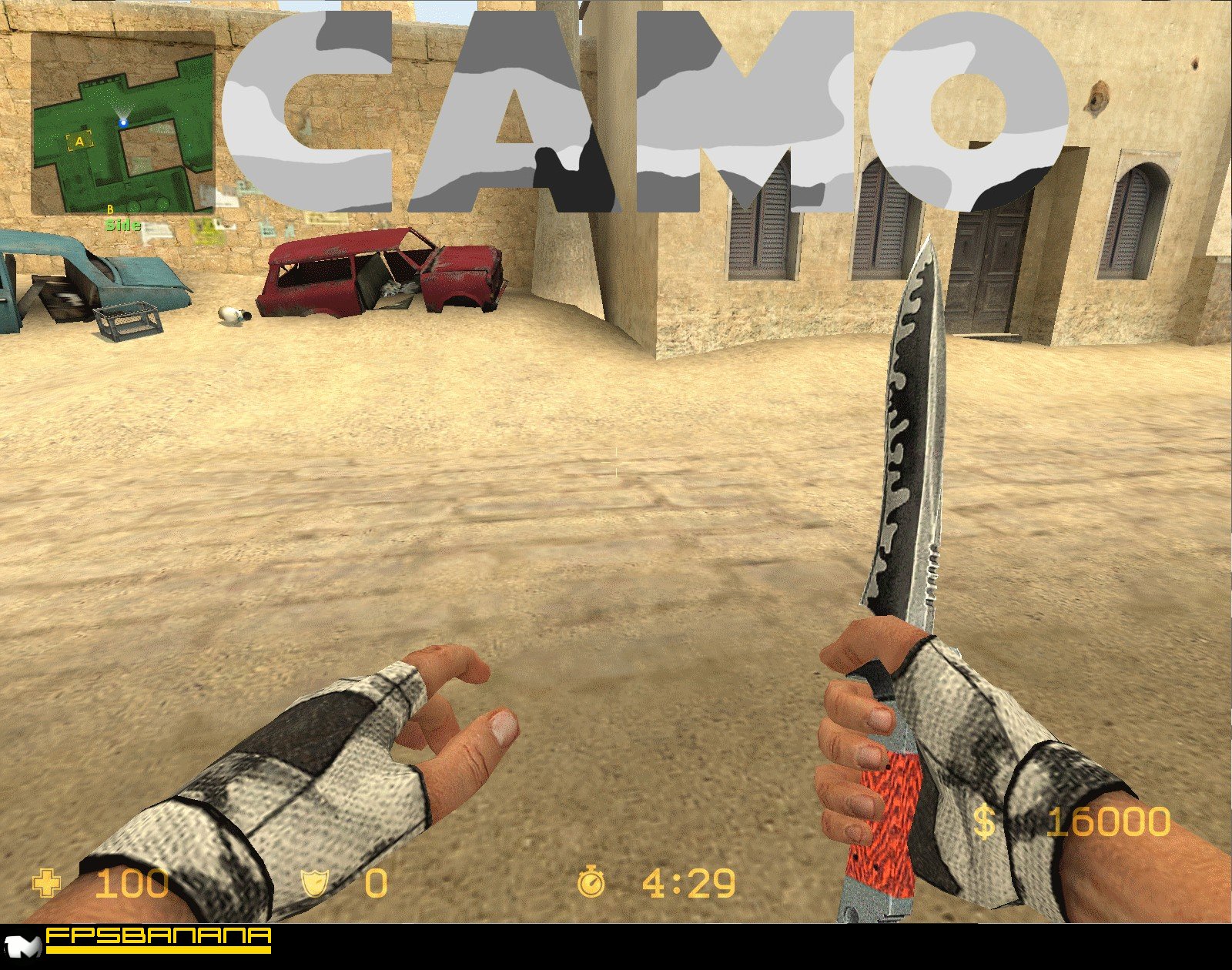 CAMO Glove skin Mod for Counter-Strike: Source | CS:S Mods