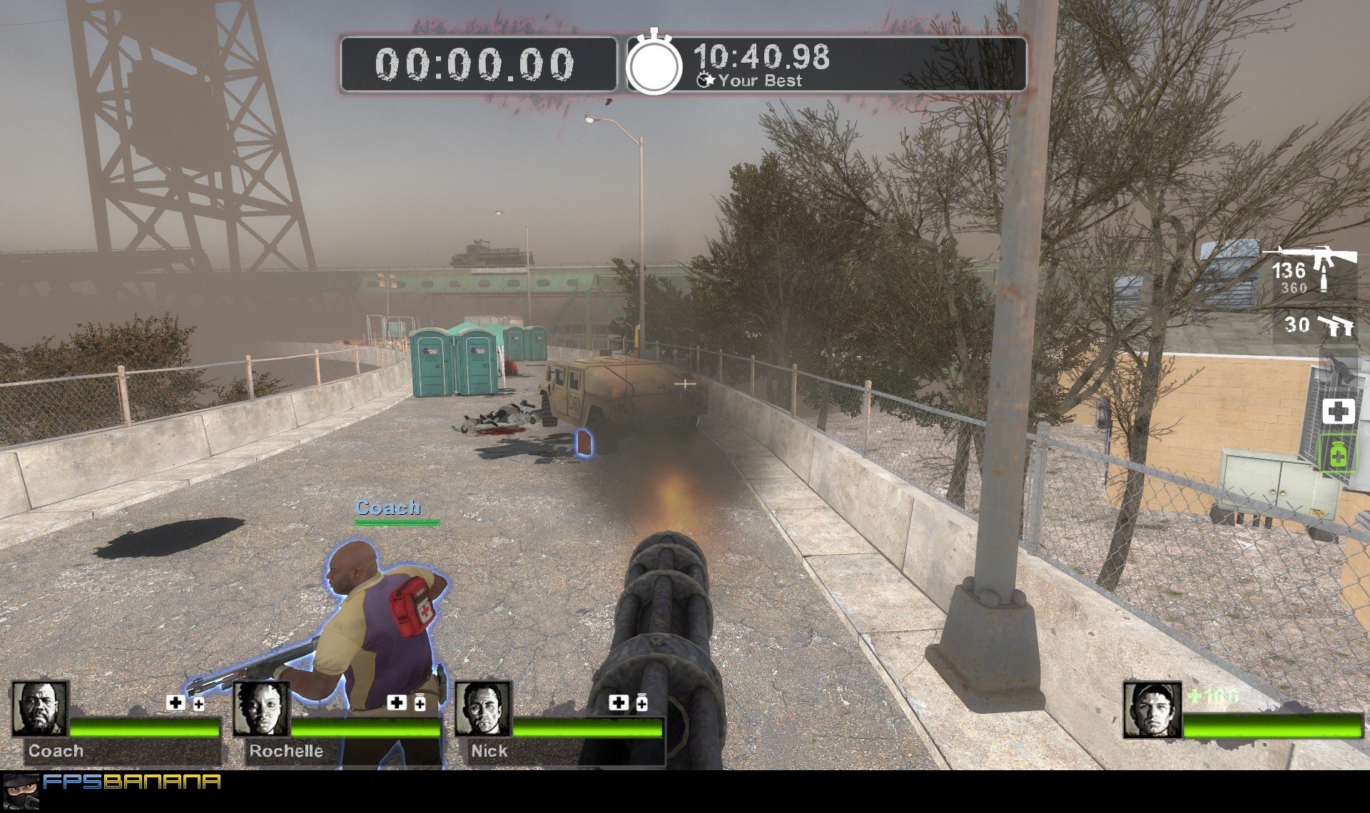 .50 cal Minigun Model Replacement Mod for Left 4 Dead 2 | L4D2 Mods