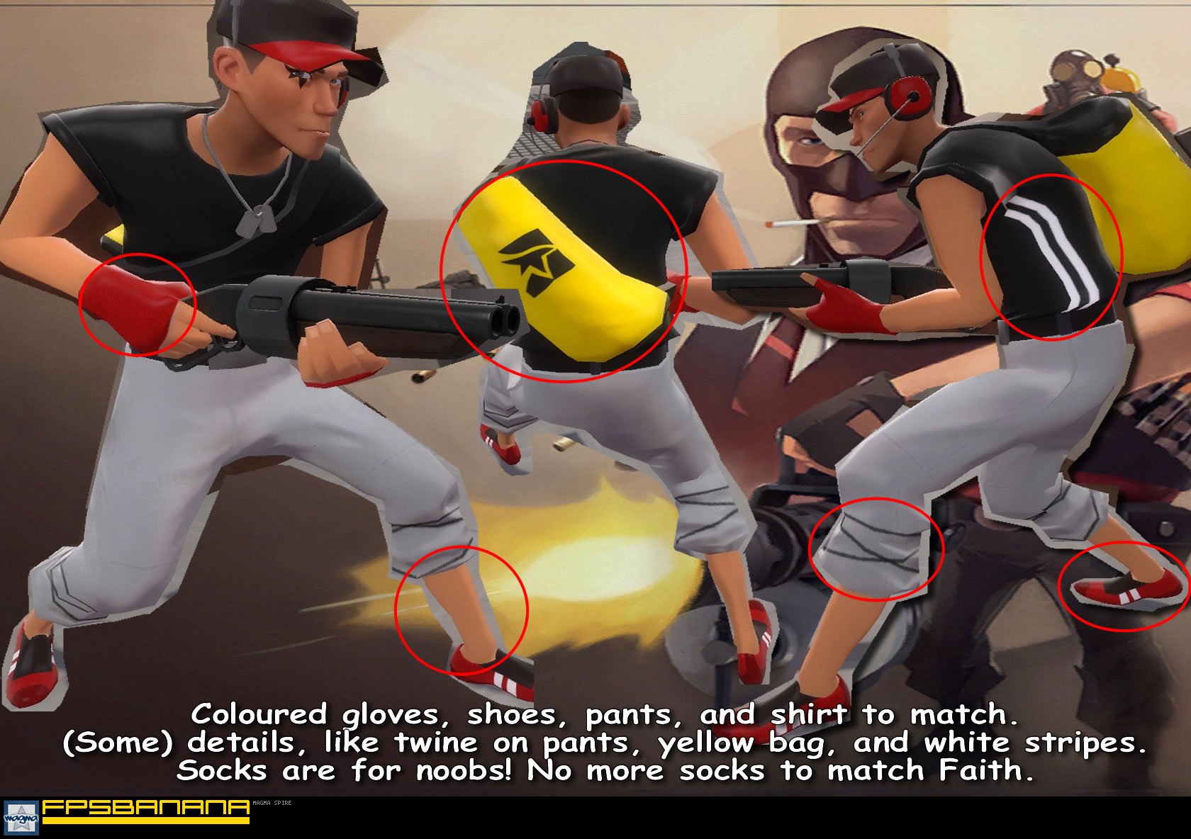 Scout as Faith skin Mod for Team Fortress 2 | TF2 Mods
