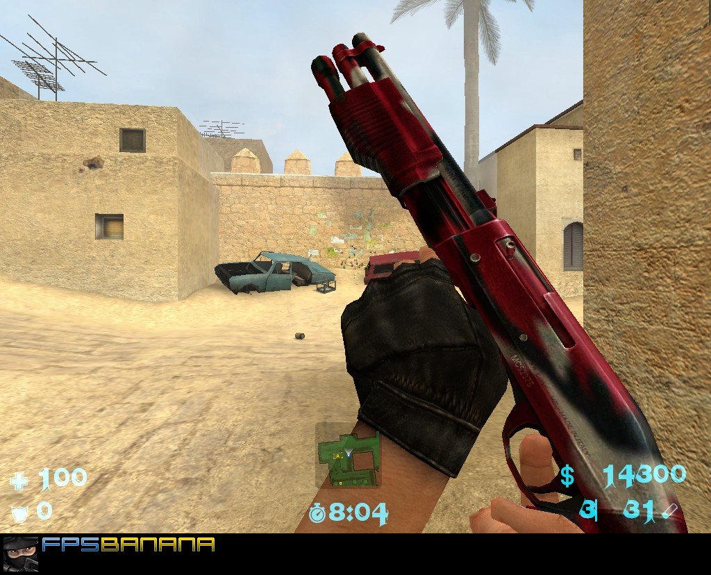 Red Camo Super Shotty Mod for Counter-Strike: Source | CS:S Mods