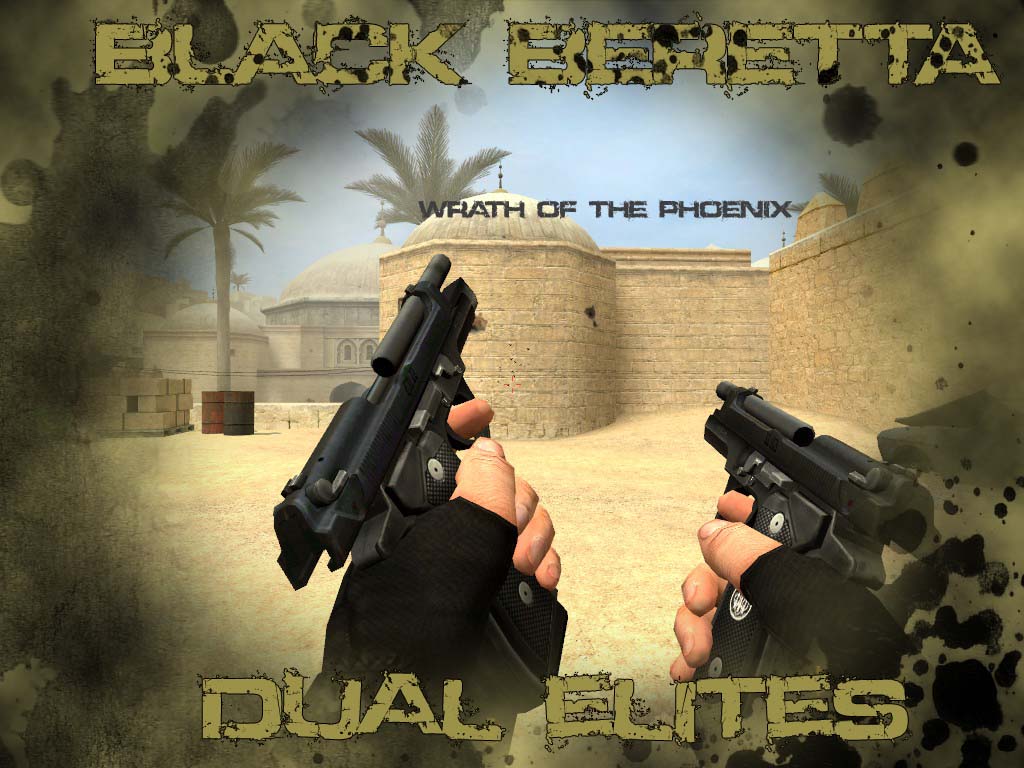 Black Beretta Dual Elites [Counter-Strike: Source] [Mods]