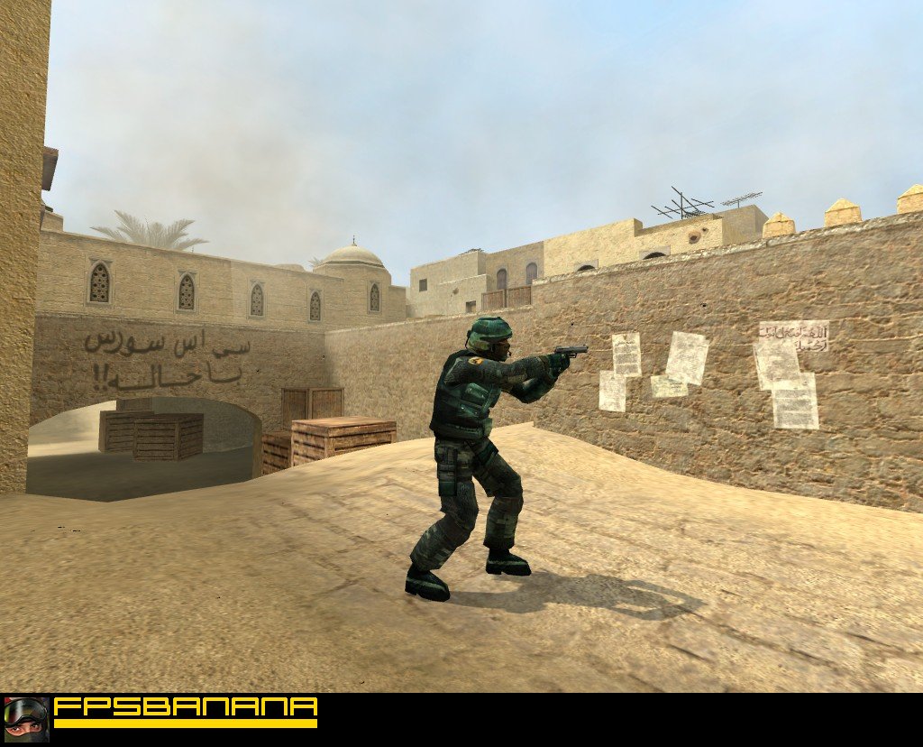 Blue & green camoed GSG9 Mod for Counter-Strike: Source | CS:S Mods