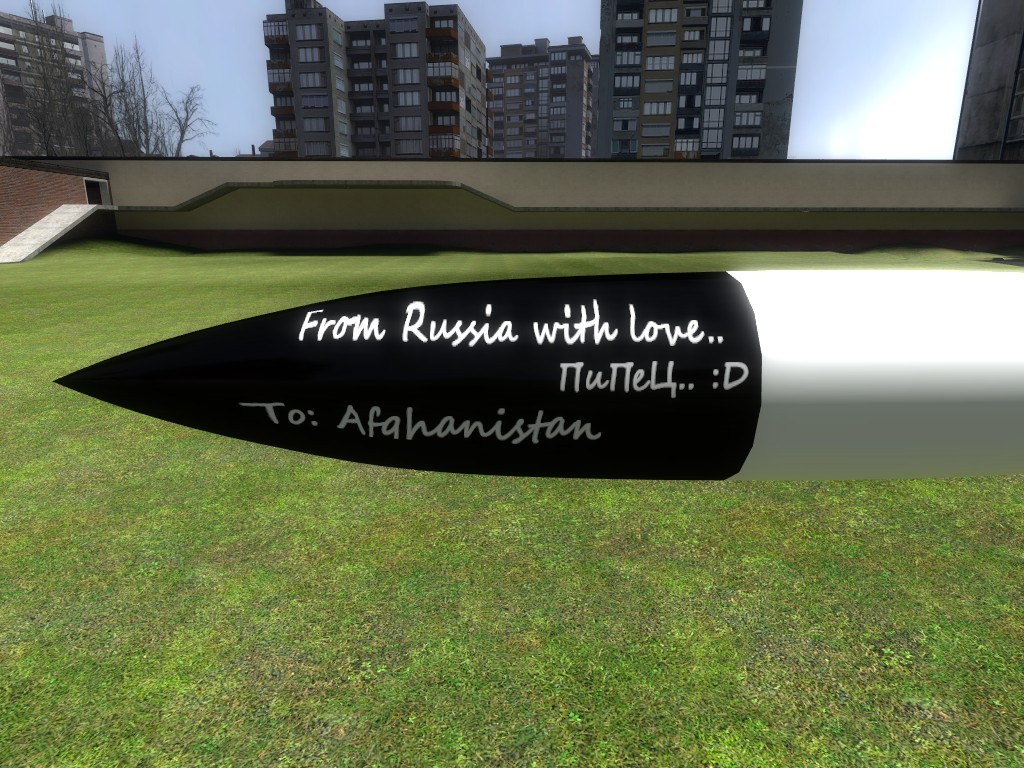 V2 Rocket to Afghan. [Garry's Mod] [Mods]