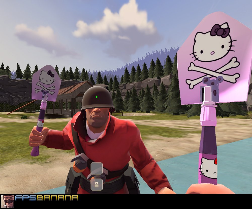 Hello Kitty Shovel Mod for Team Fortress 2 | TF2 Mods