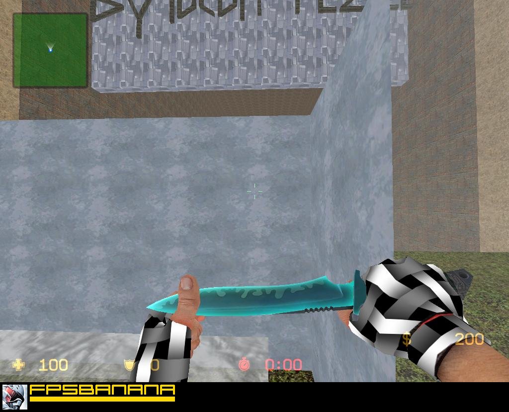 glowing knife (blue) Mod for Counter-Strike: Source | CS:S Mods