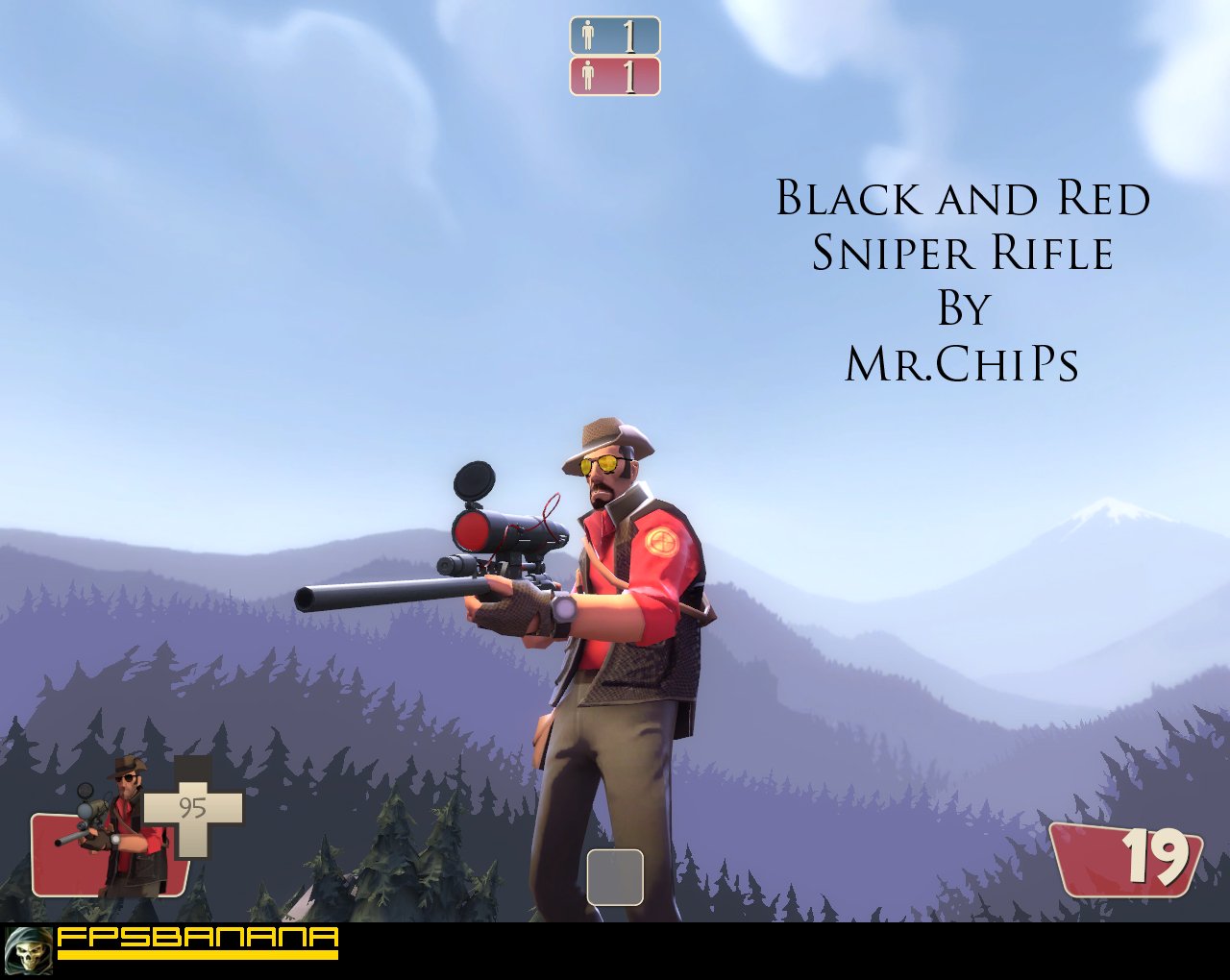 Black and Red Sniper Mod for Team Fortress 2 | TF2 Mods