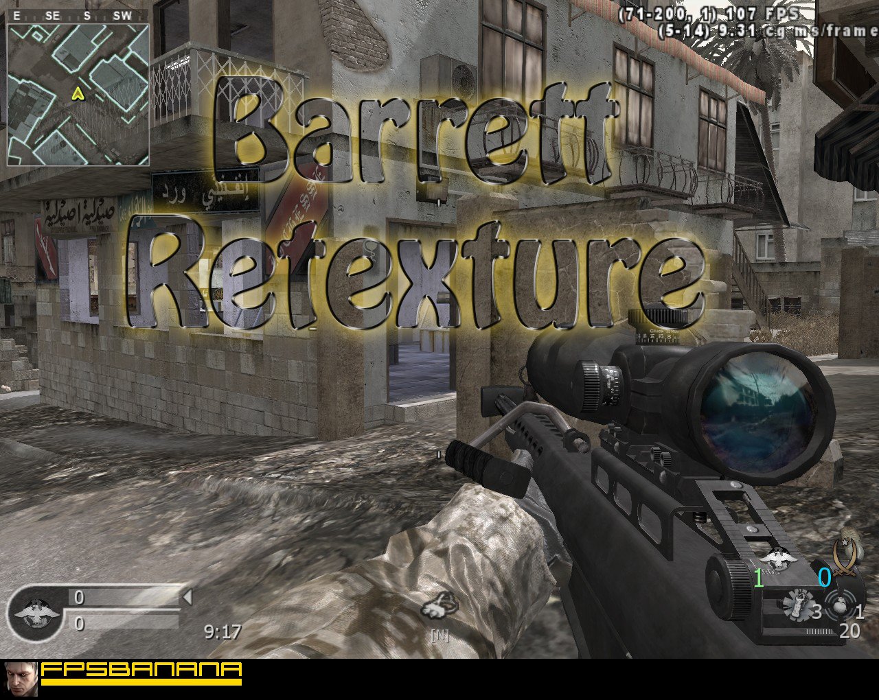 Barrett m82 Mod for Call of Duty 4: Modern Warfare | CoD4 Mods