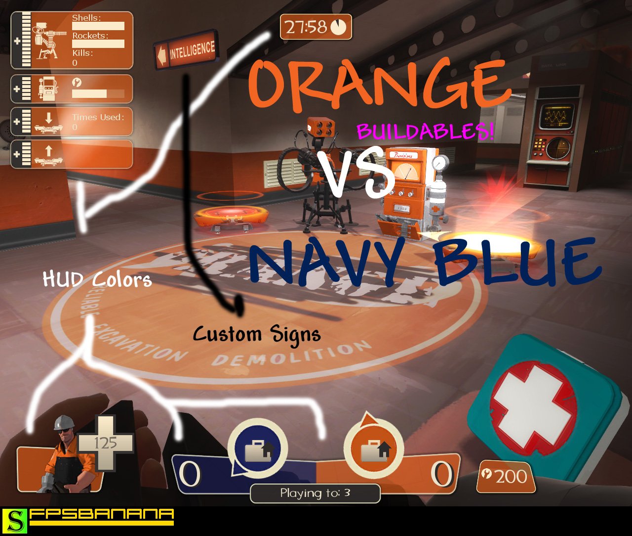 Navy(Blue) Vs. Orange Mod for Team Fortress 2 | TF2 Mods