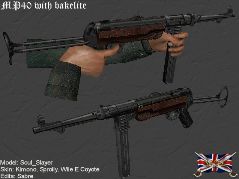MP40 with bakelite Mod for Day of Defeat: Source | DoD:S Mods