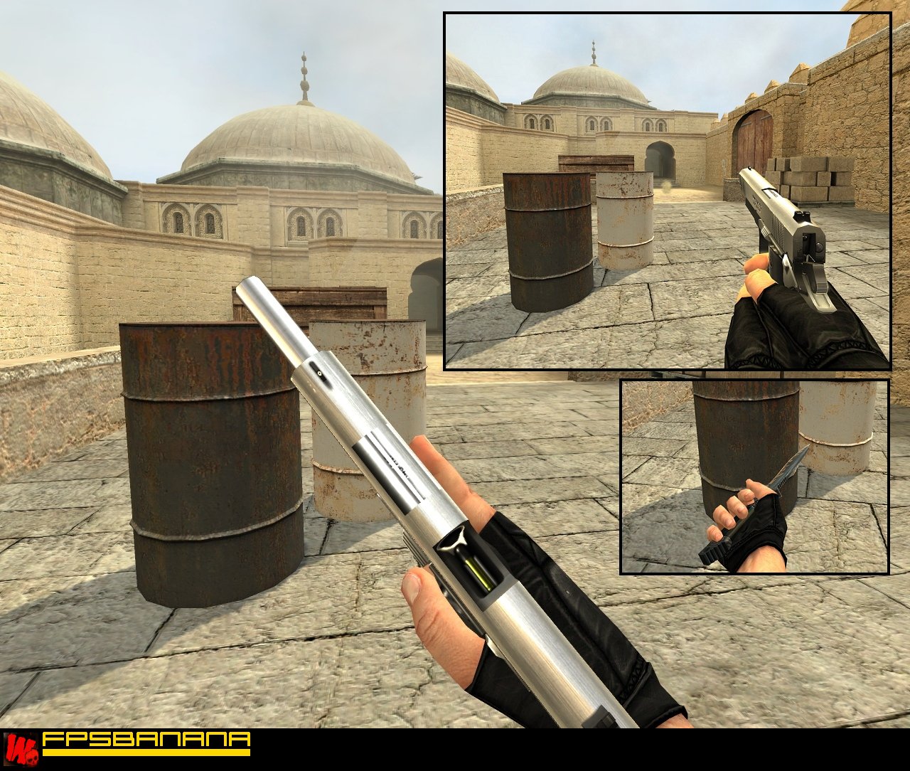 Black Rubber Gloves Mod for Counter-Strike: Source | CS:S Mods