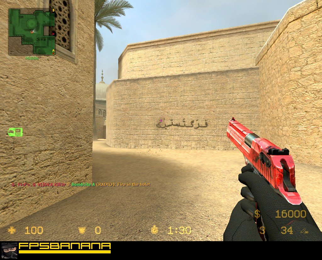 joes electric red black deag Mod for Counter-Strike: Source | CS:S Mods