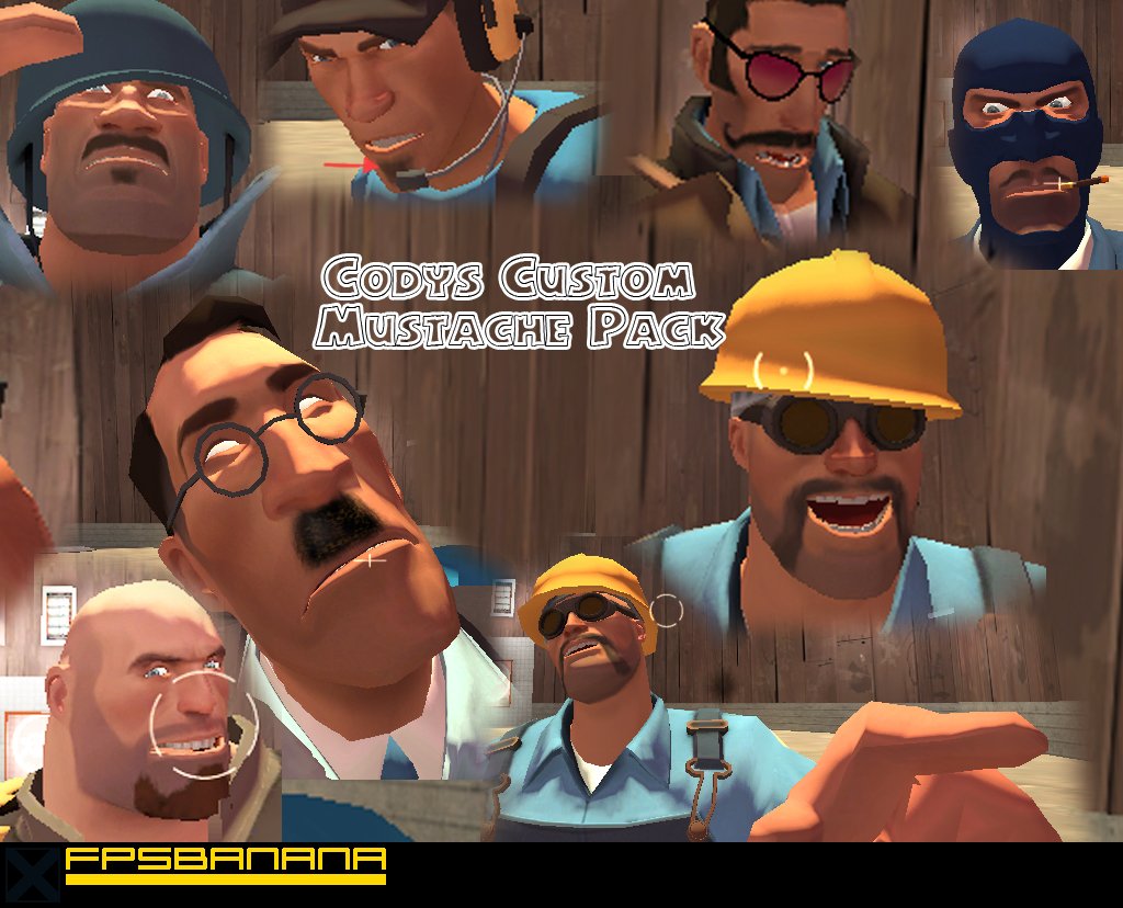 Mustache Pack Mod for Team Fortress 2 | TF2 Mods