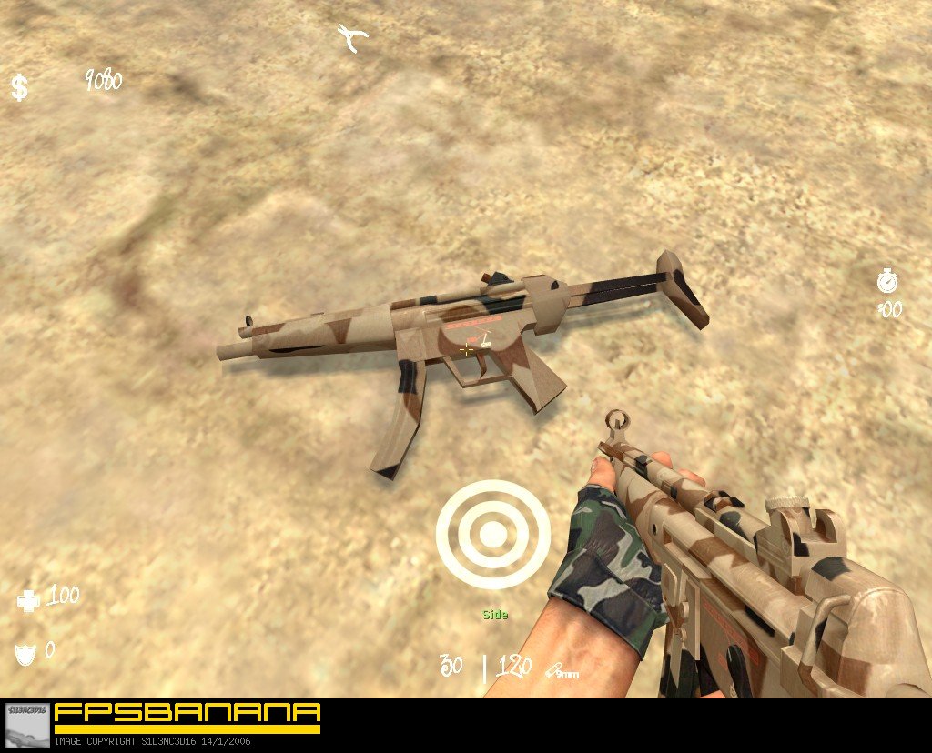 Desert Camo MP5 Mod for Counter-Strike: Source | CS:S Mods