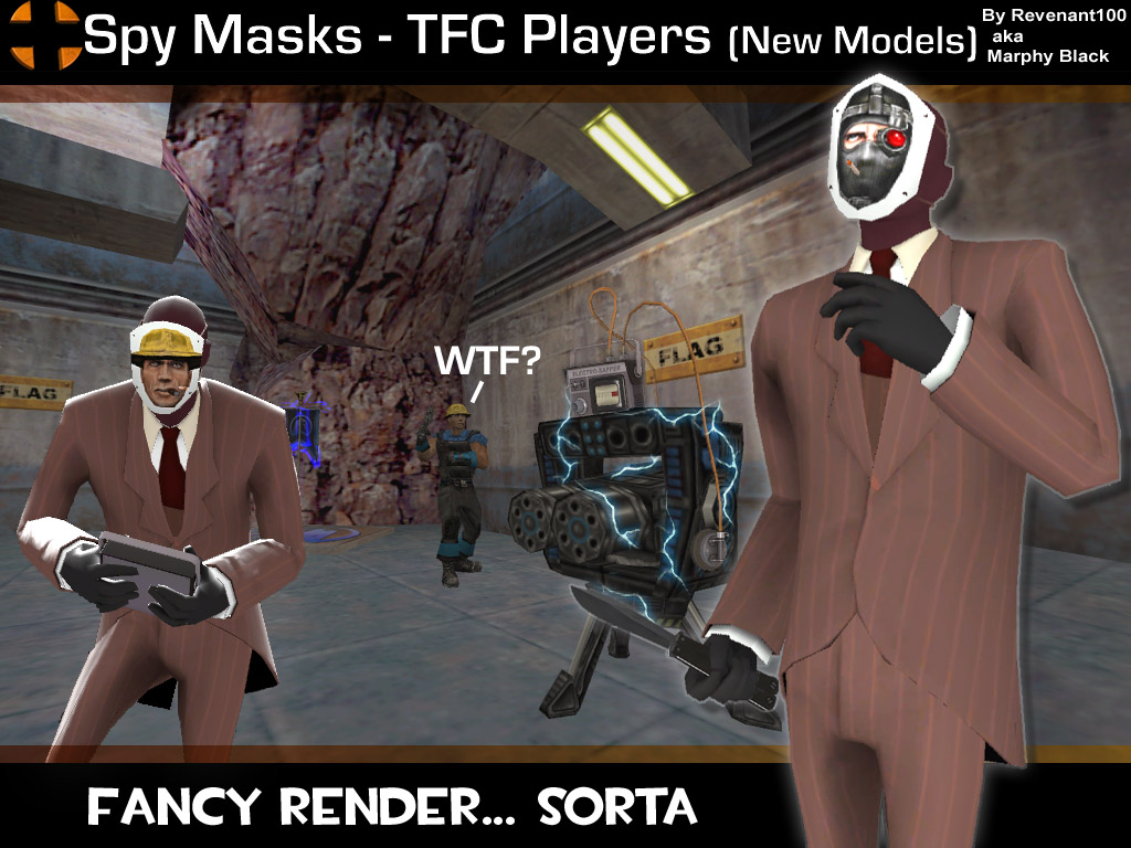 Spy Masks - TFC Players (New Models) Mod for Team Fortress 2 | TF2 Mods