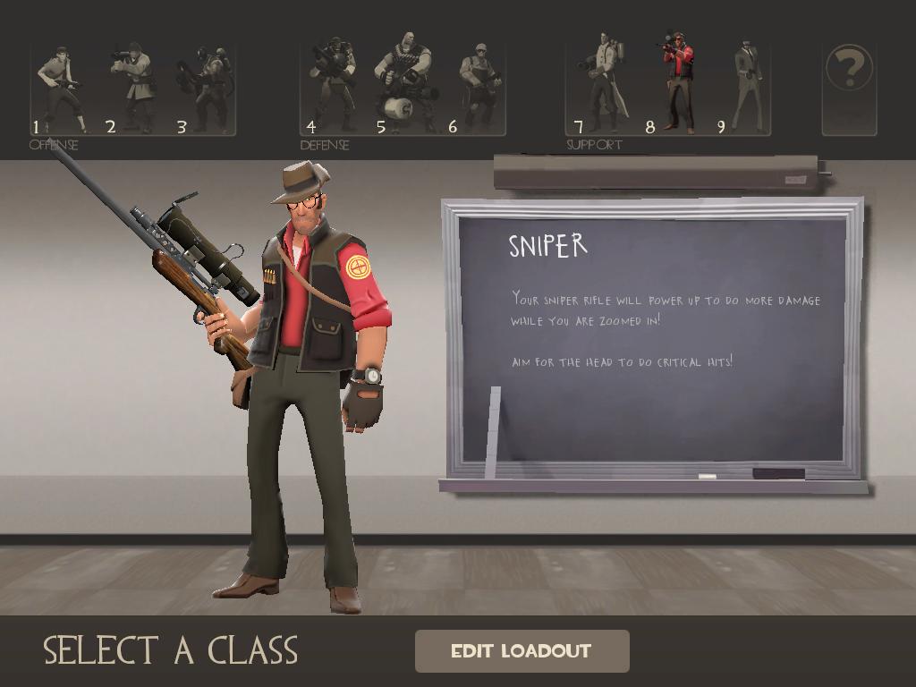 Medic like Sniper glasses Mod for Team Fortress 2 | TF2 Mods