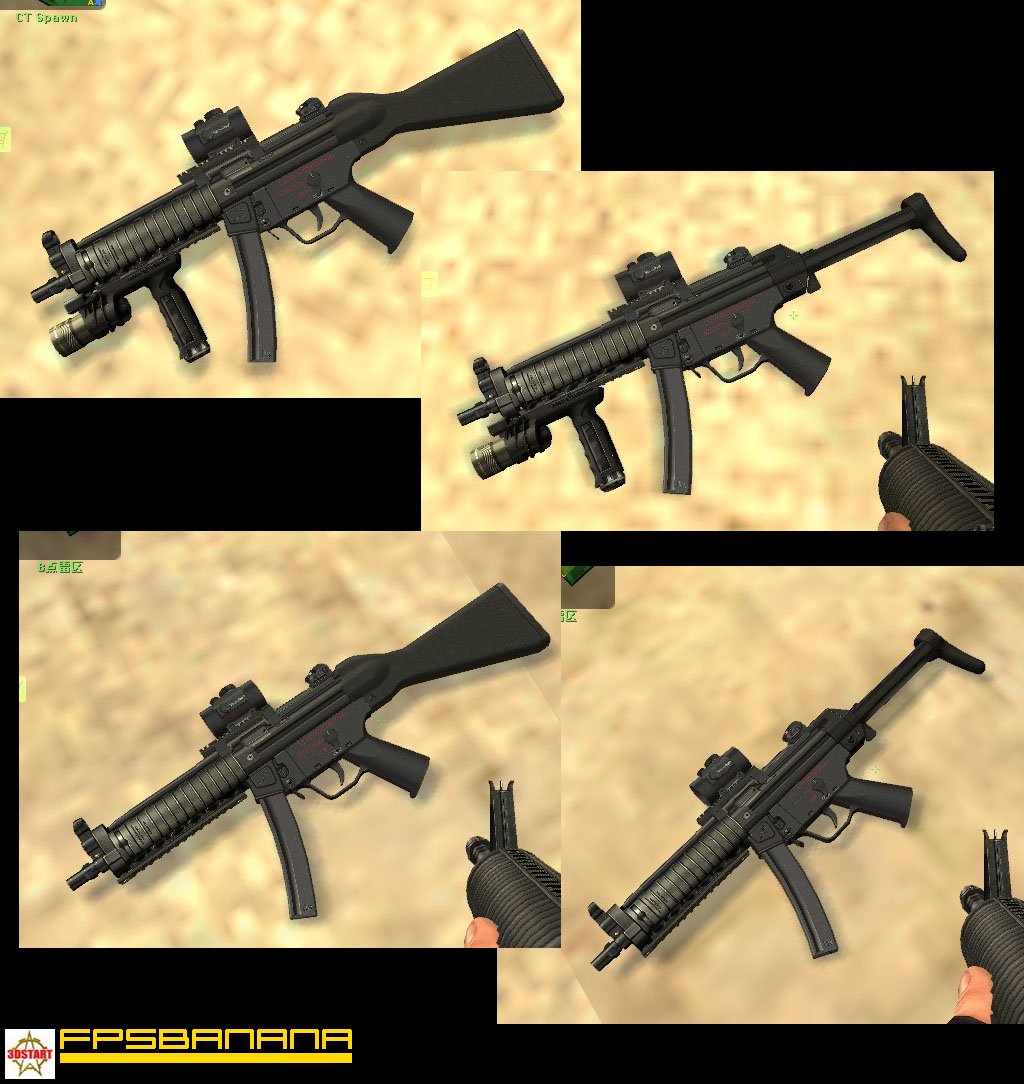 MP5 RIS M900A [Counter-Strike: Source] [Mods]