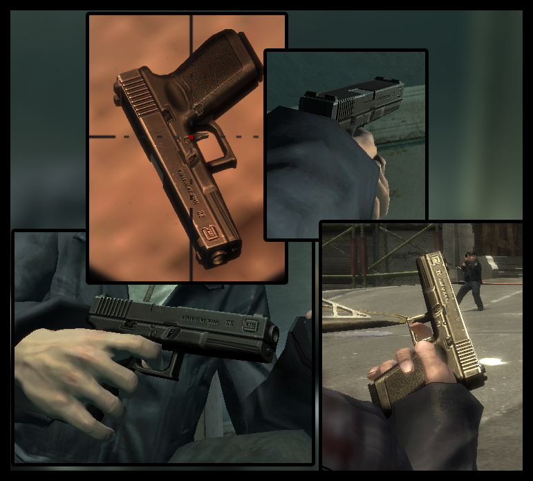 Glock 22 retexture Mod for Grand Theft Auto IV | GTA4 Mods