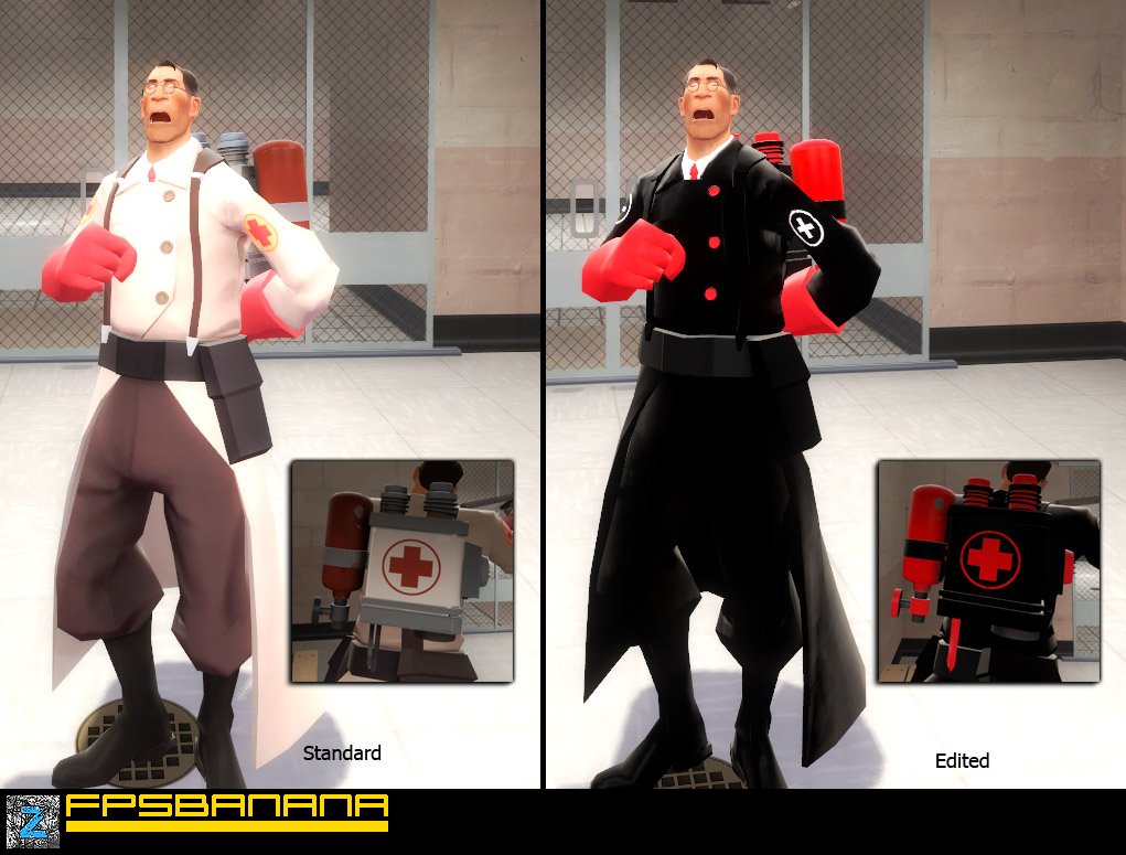 Dark Clothes Medic + Medic Pack Mod for Team Fortress 2 | TF2 Mods