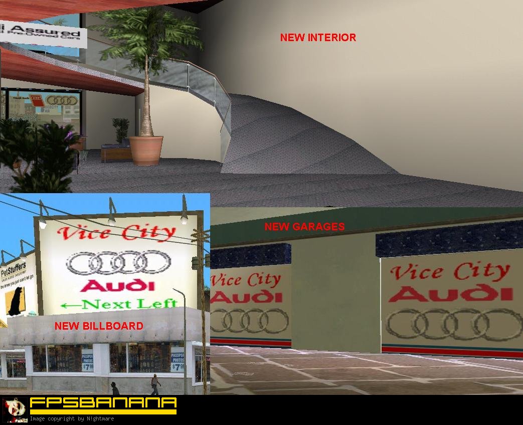 Audi Salon Mod for Grand Theft Auto: Vice City | GTA:VC Mods