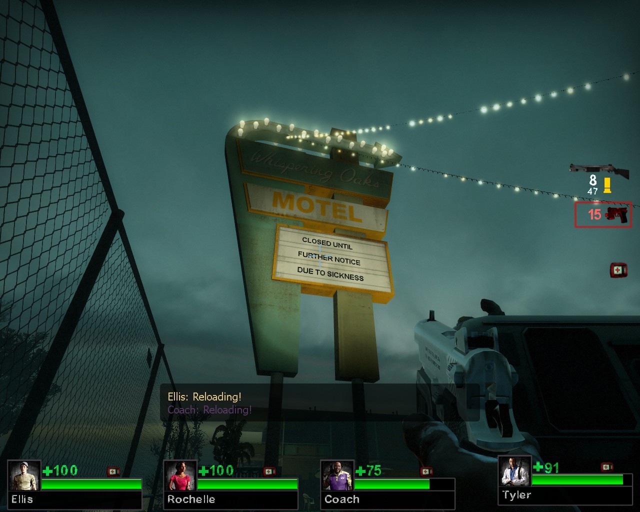 Whispering Oaks Motel Intro sign Mod for Left 4 Dead 2 | L4D2 Mods