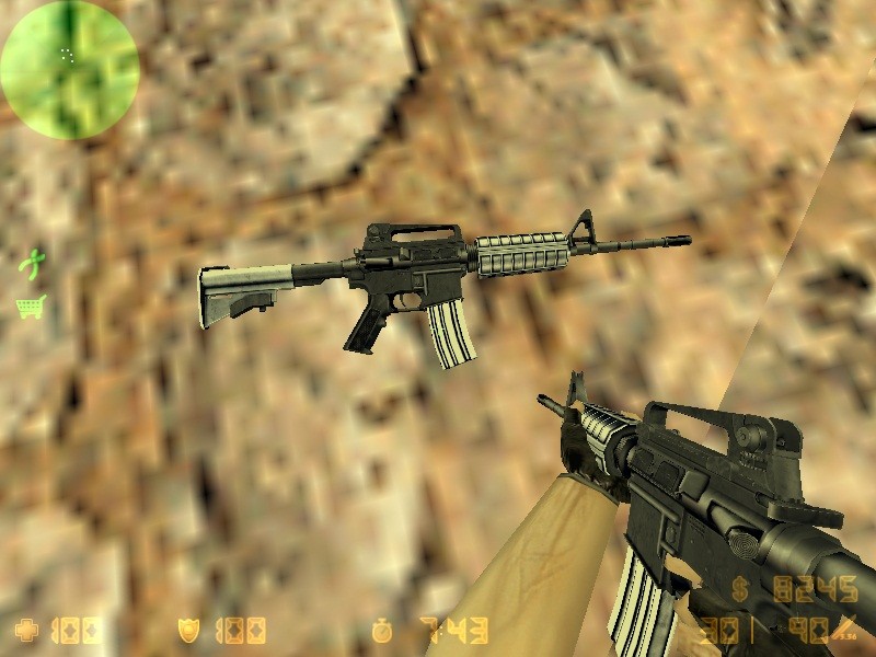 Dark-Silver M4A1 Mod for Counter-Strike 1.6 | CS1.6 Mods
