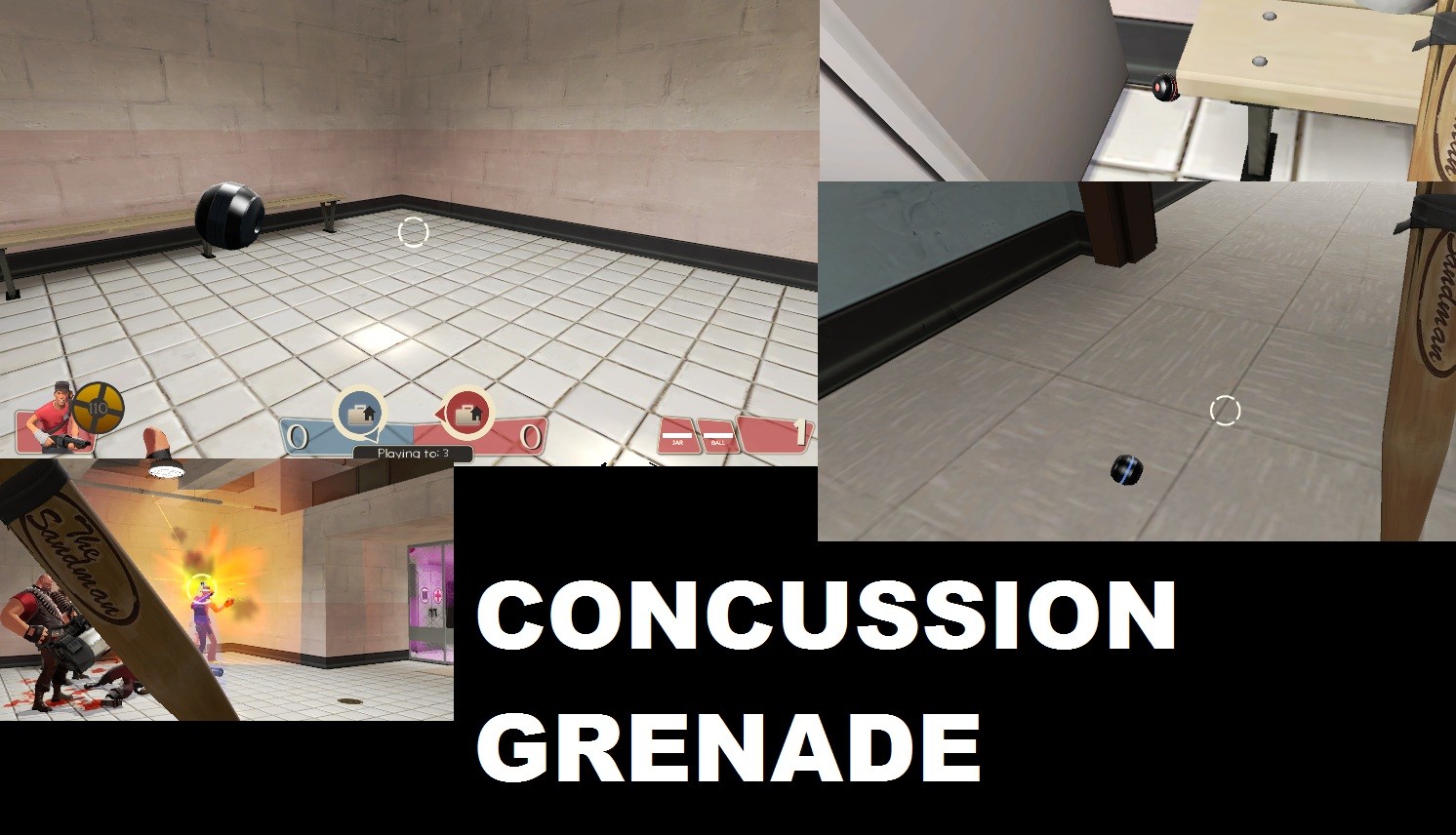 Triple Grenade Pack. Heal, Conc & EMP Mod for Team Fortress 2 | TF2 Mods