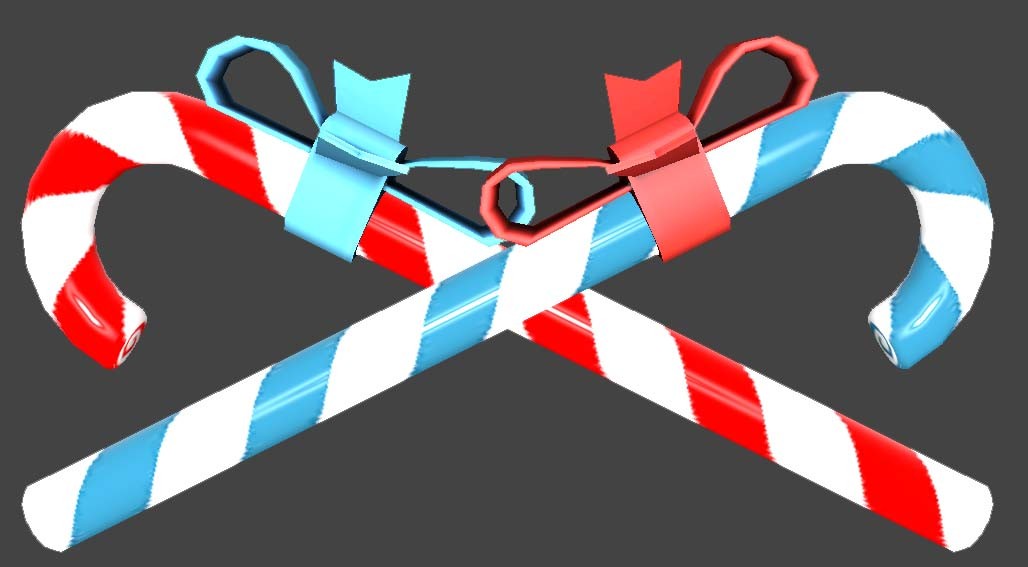 HD Candy Cane with white stripes [Team Fortress 2] [Mods]