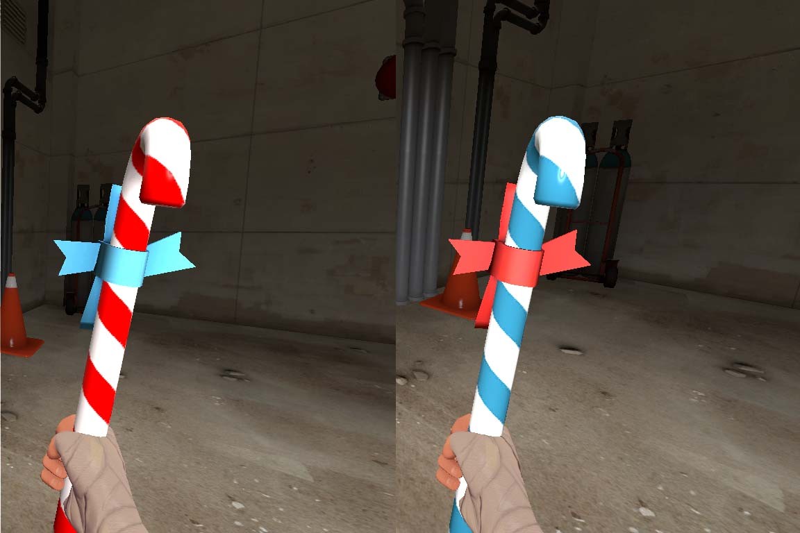 HD Candy Cane with white stripes [Team Fortress 2] [Mods]