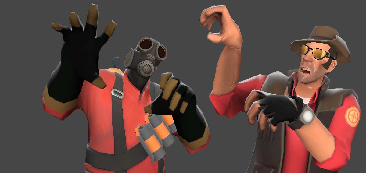 Dark Gloves for Sniper, Pyro, Scout and Heavy Mod for Team Fortress 2 ...