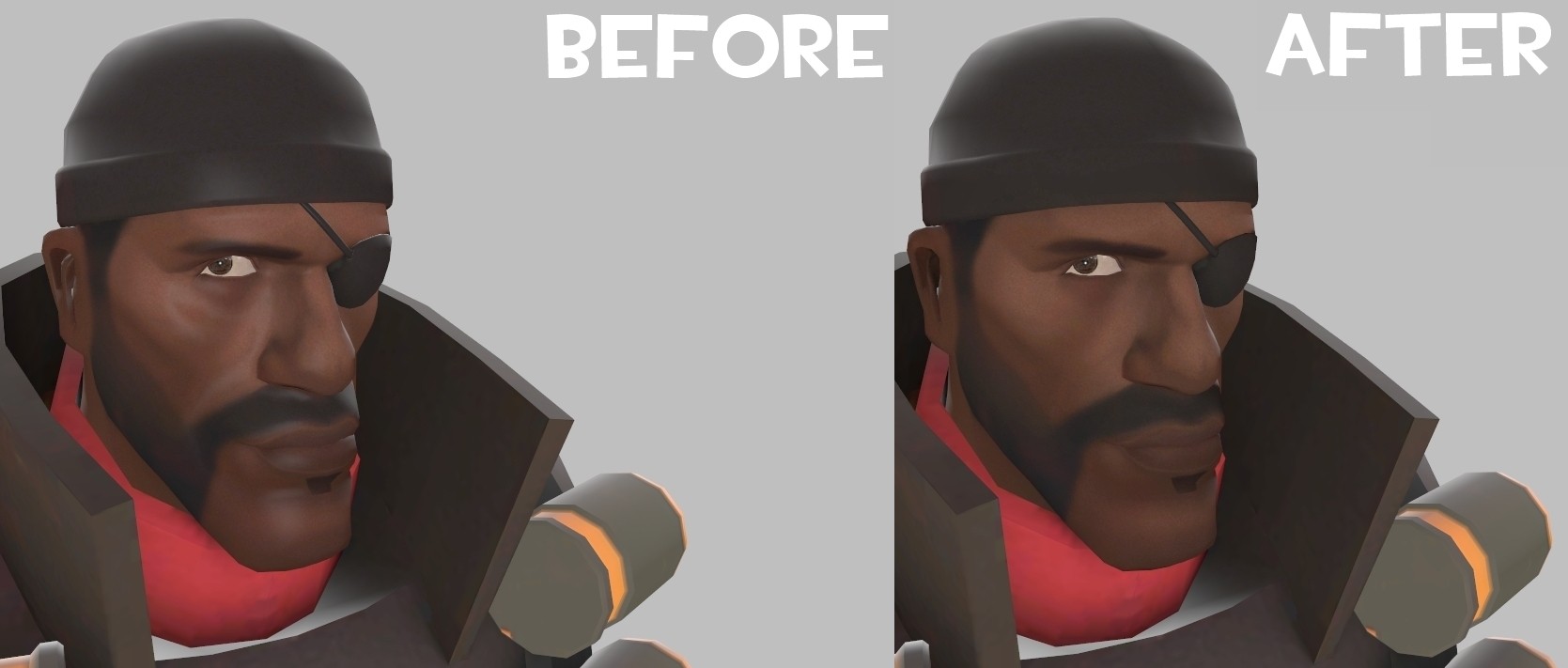 Improved Non-HWM Head Textures Mod for Team Fortress 2 | TF2 Mods