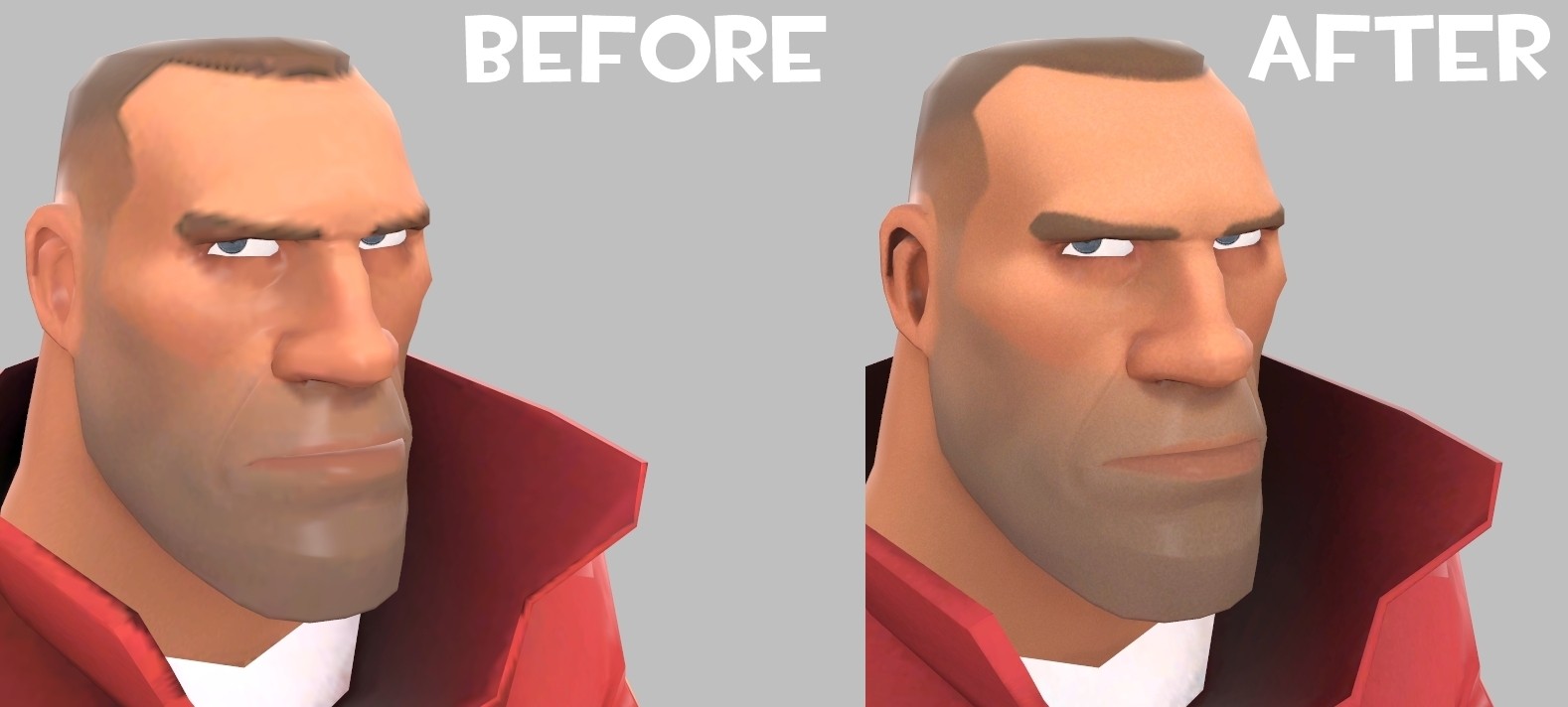 Improved Non-HWM Head Textures Mod for Team Fortress 2 | TF2 Mods
