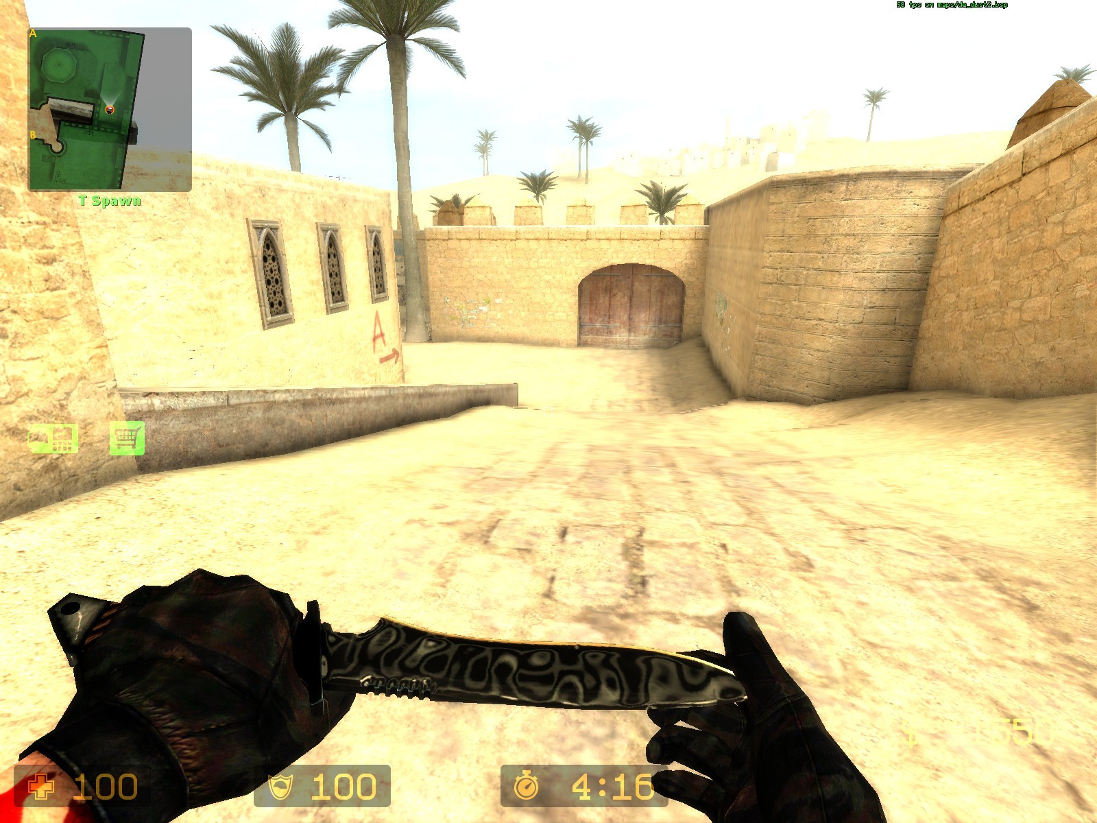 Acrylic Knife w/ Ebony Wood Mod for Counter-Strike: Source | CS:S Mods