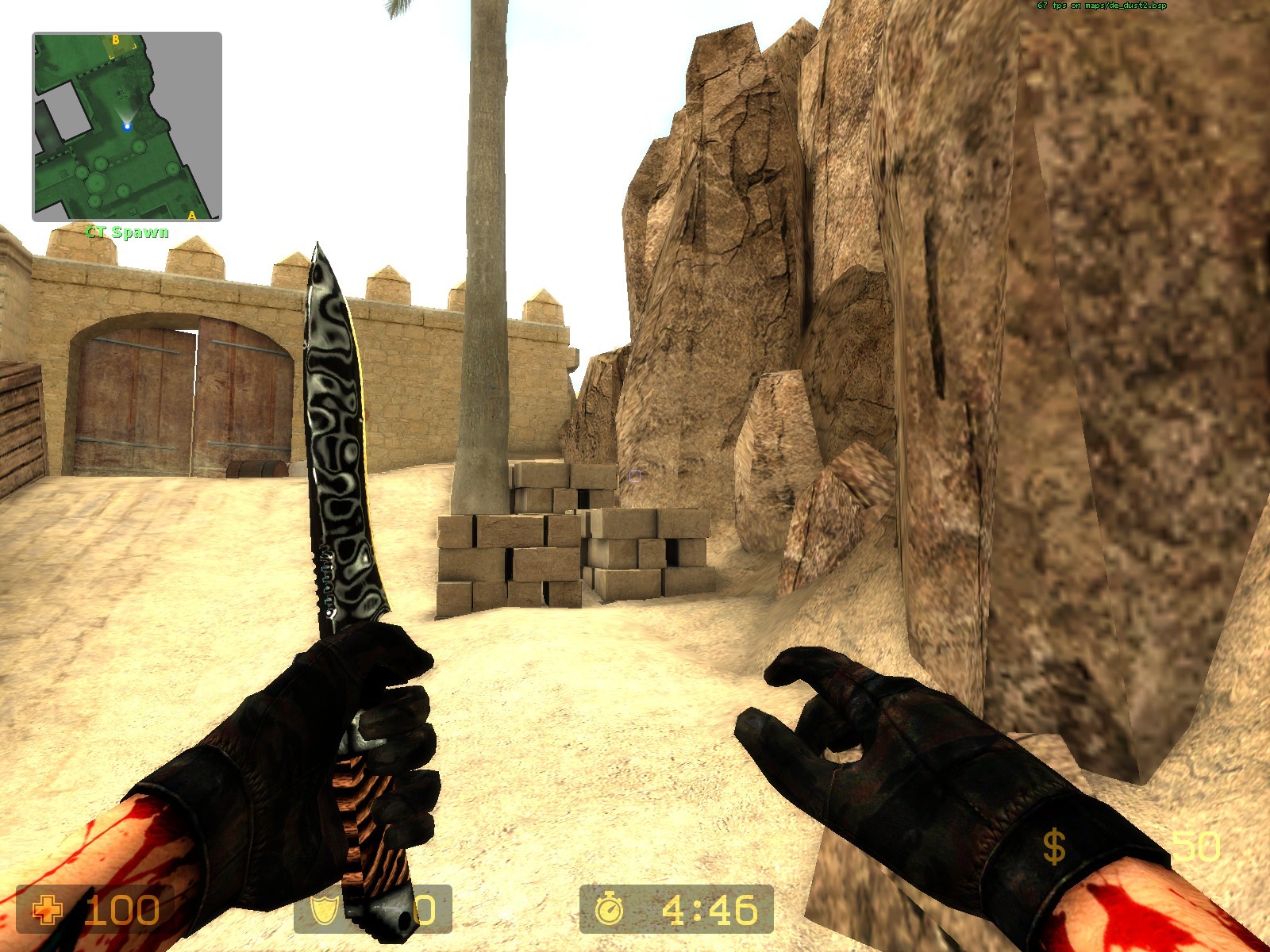 Acrylic Knife w/ Ebony Wood Mod for Counter-Strike: Source | CS:S Mods