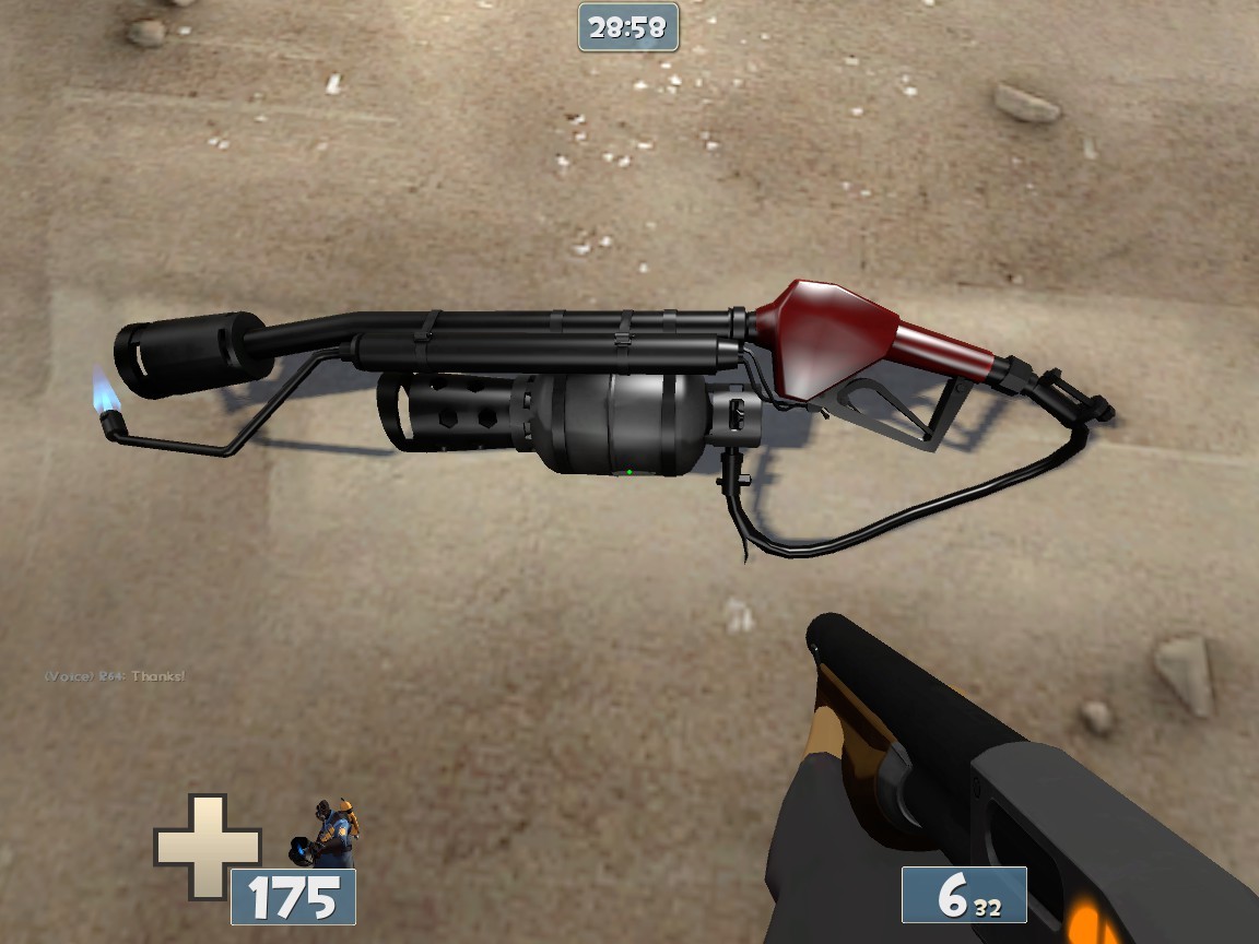 New Shiney and Old Vintage Flamethrower Reskin Mod for Team Fortress 2 ...