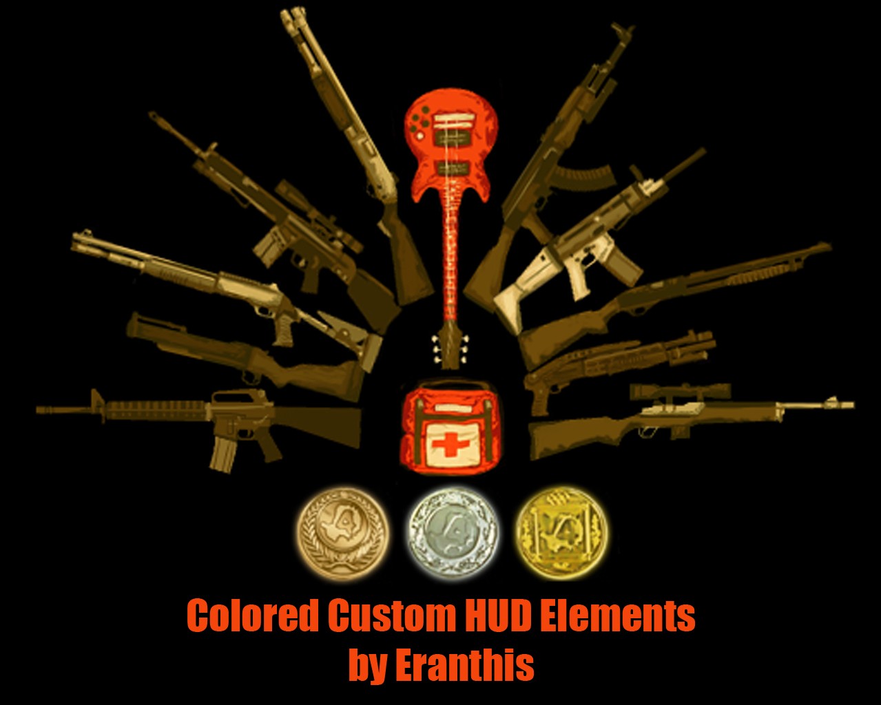 Colored Custom HUD Elements Mod for Left 4 Dead 2 | L4D2 Mods