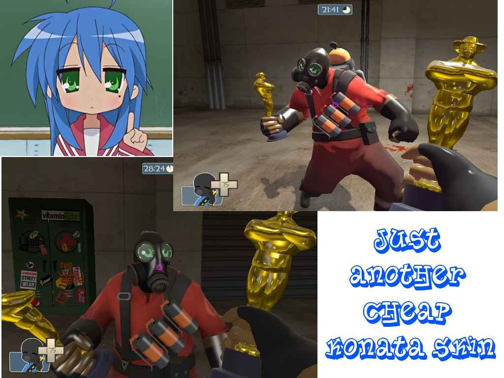Konata Pyro Eyes V2 Mod for Team Fortress 2 | TF2 Mods